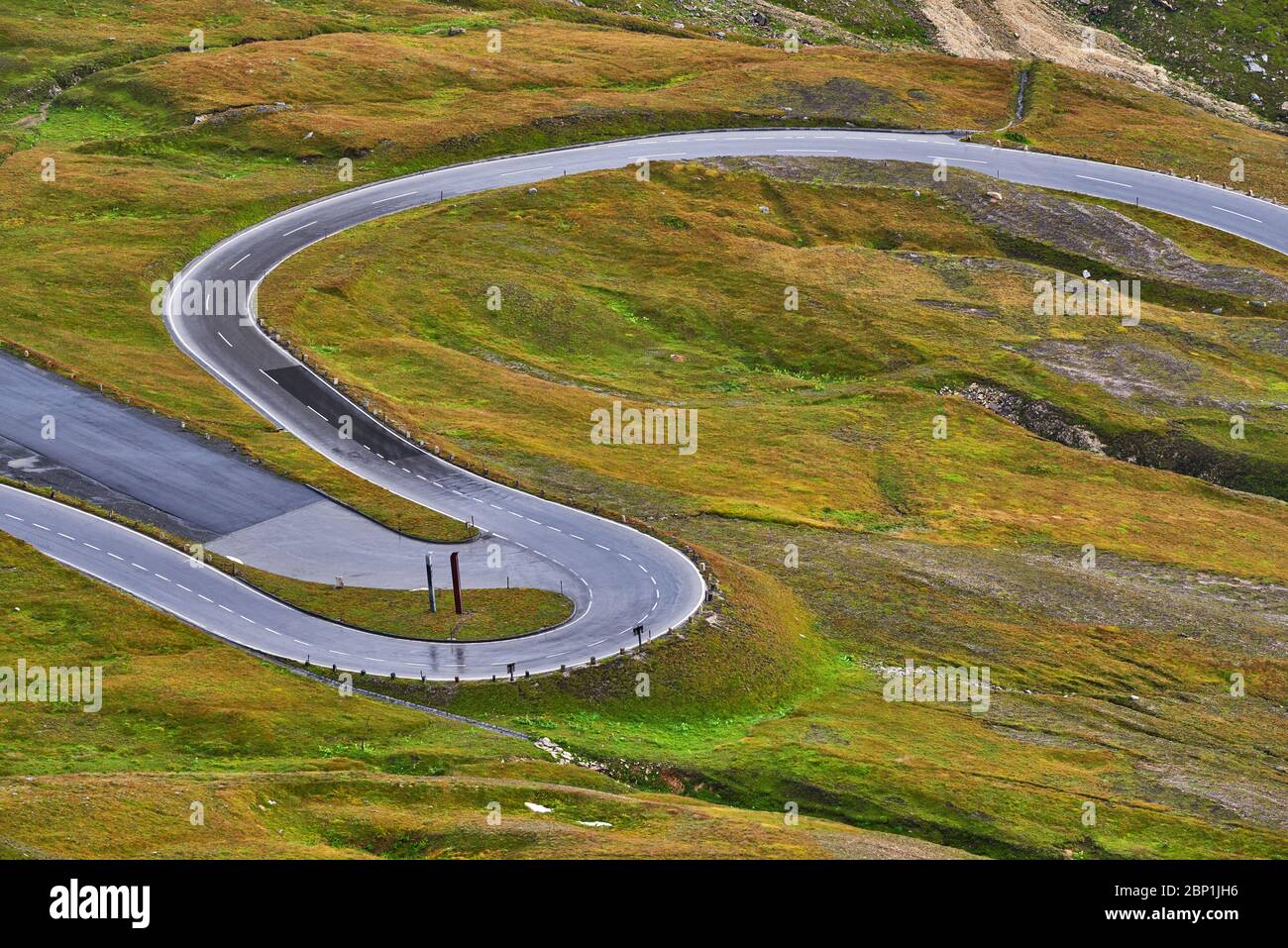 Turns and curves at Grossglockner alpine road, Austria Stock Photo - Alamy