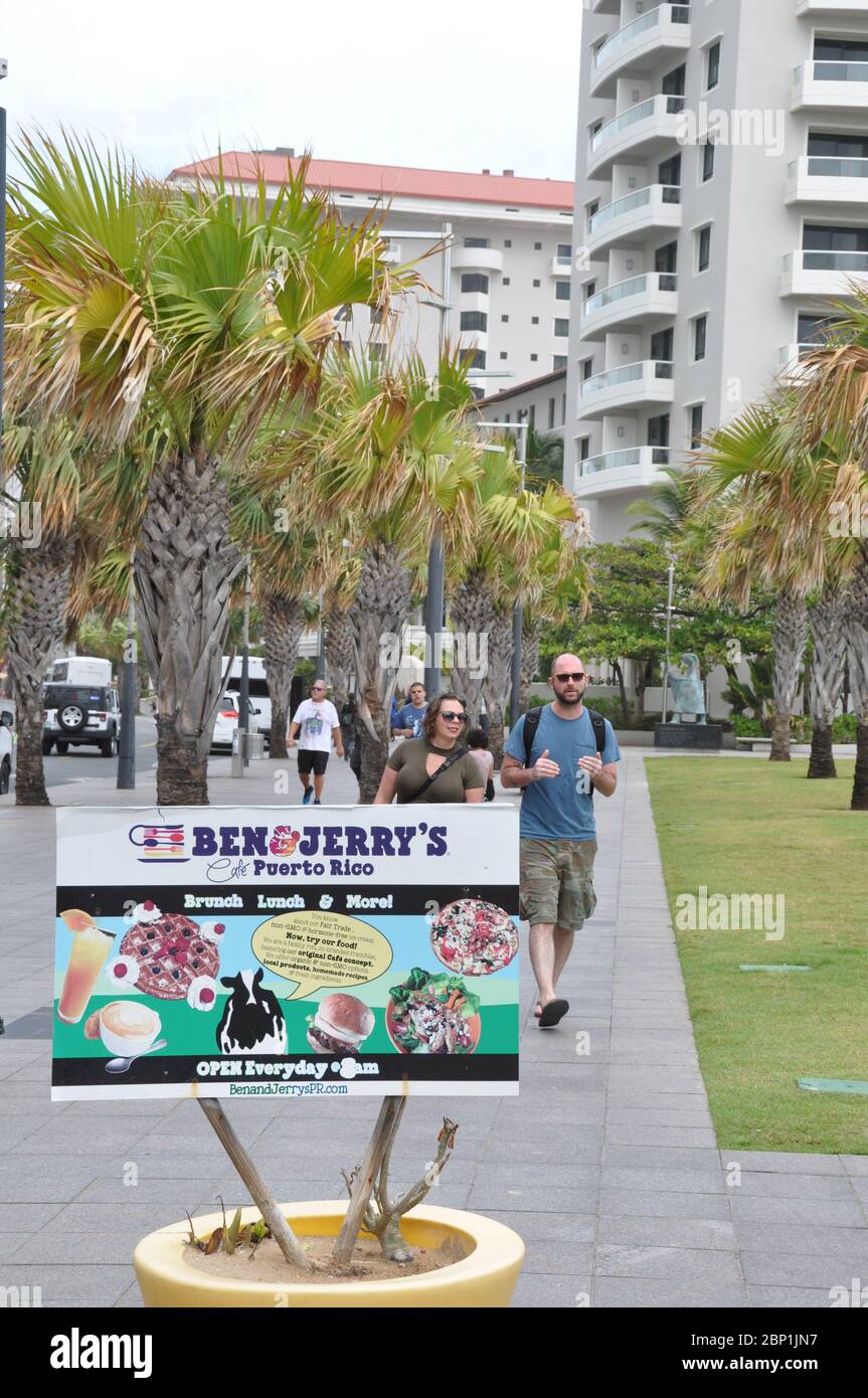 SIGN BEN AND JERRYS CONDADO GARDEN OF THE WINDS SAN JUAN PUERTO RICO ...