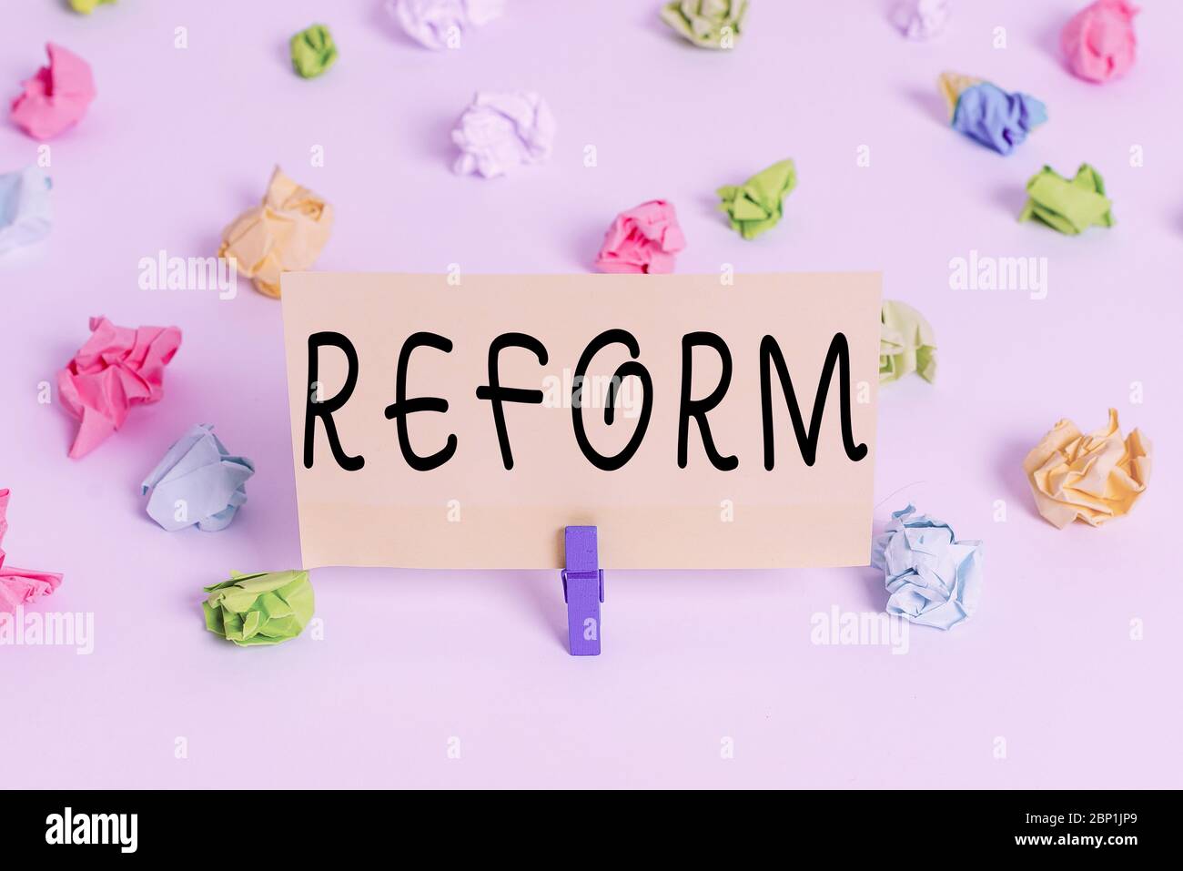 Conceptual hand writing showing Reform. Concept meaning to amend or ...