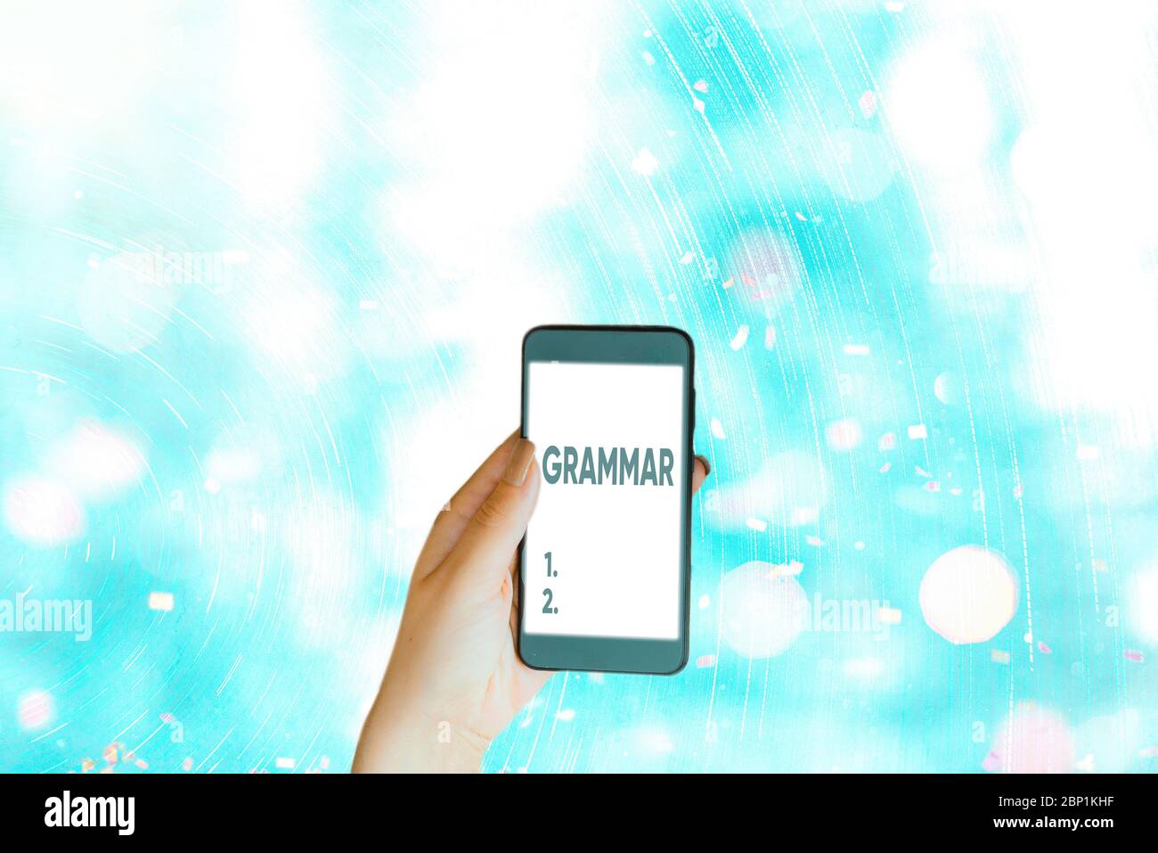 Conceptual hand writing showing Grammar. Concept meaning whole system ...