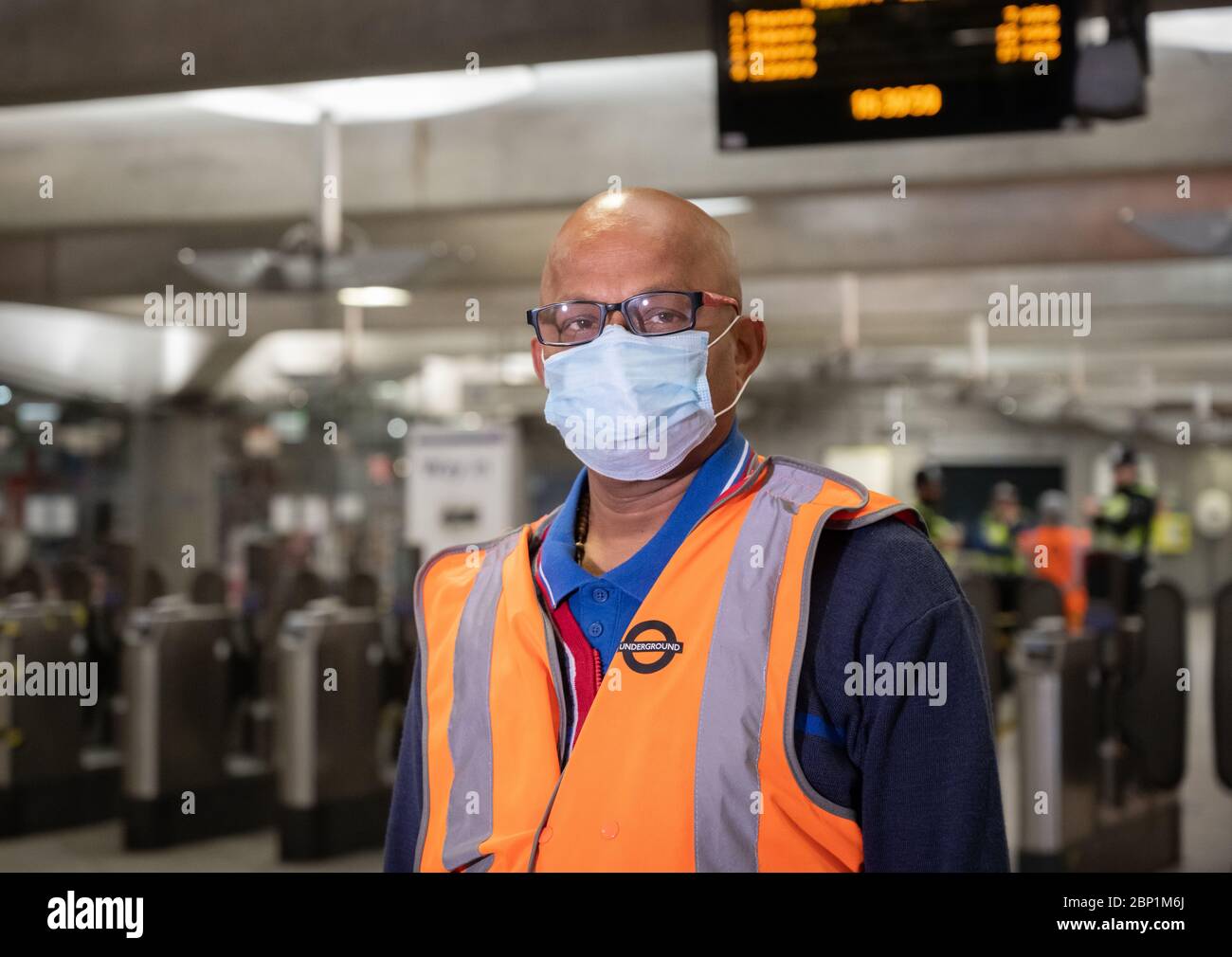 London Underground Station Staff High Resolution Stock Photography and ...