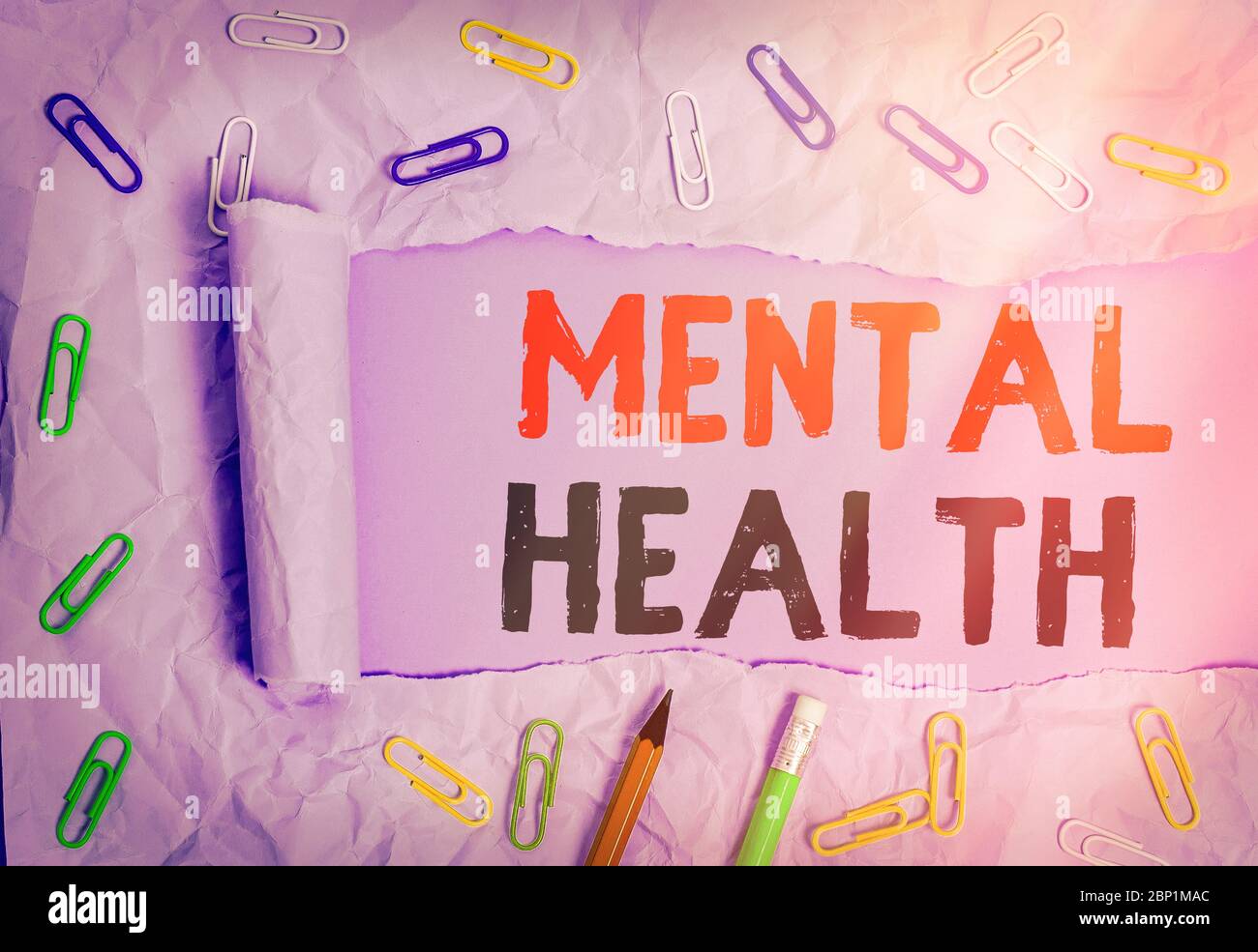 Text sign showing Mental Health. Business photo showcasing an ...