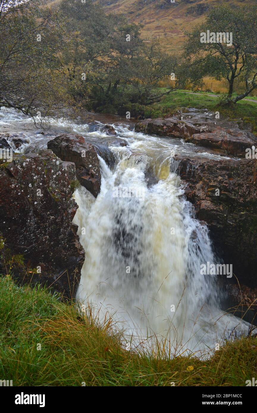 Lower falls of river Nevis in Glen Nevis, Scotland Stock Photo - Alamy