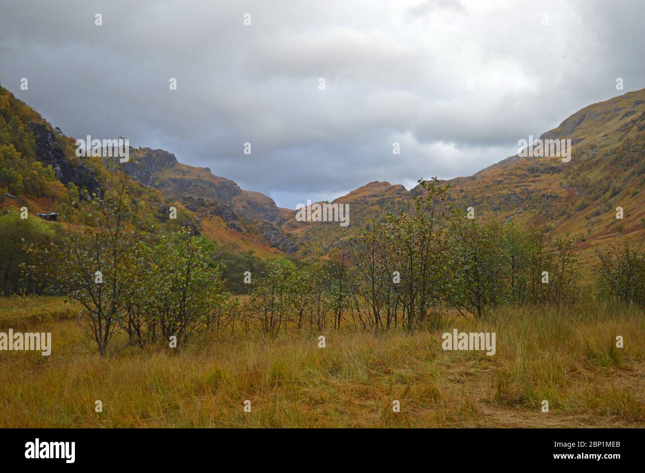 Glen Nevis gorge and trail to Steall Falls, Scotland Stock Photo - Alamy