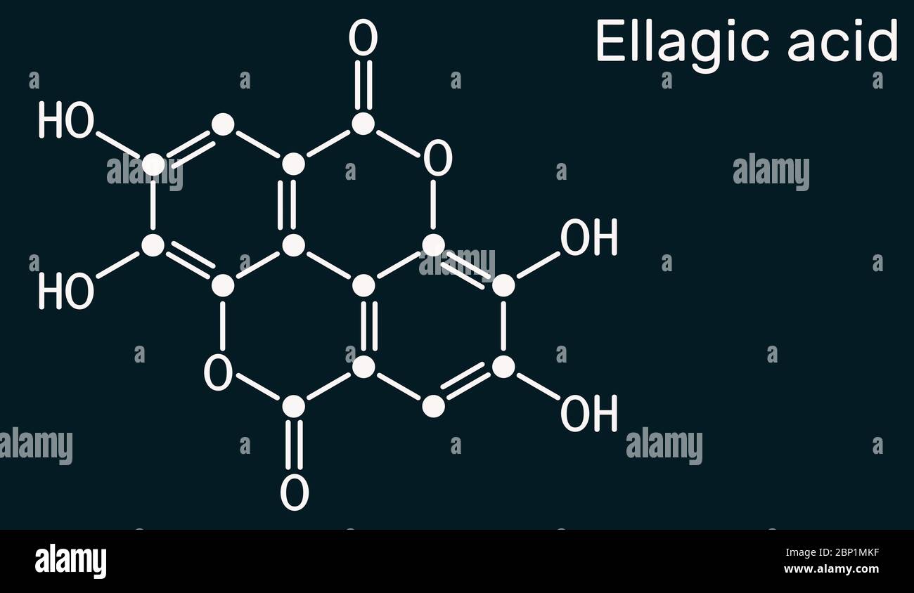 Ellagic acid dietary supplement molecule hi-res stock photography and ...