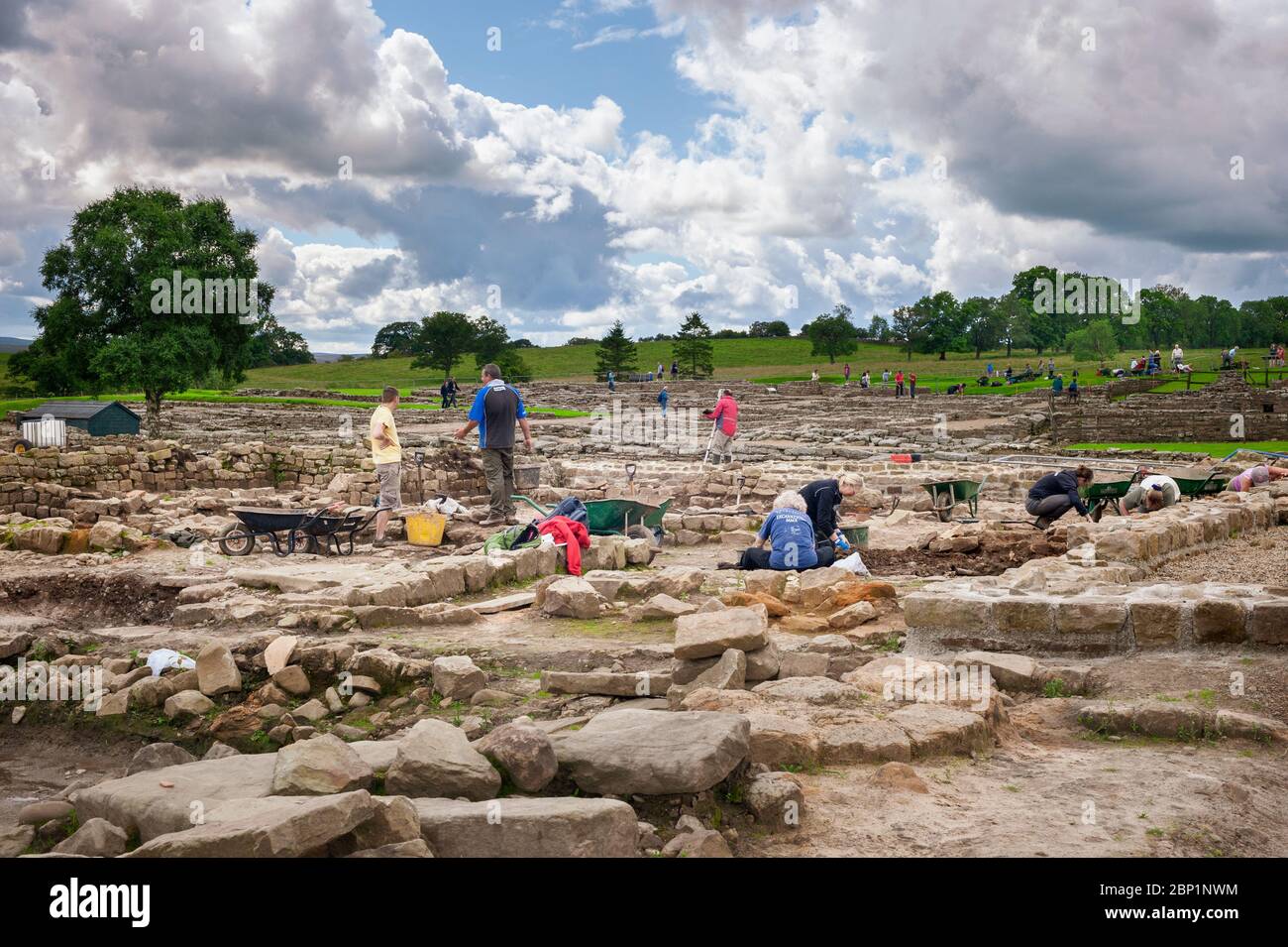 Archaeologists vindolanda hi-res stock photography and images - Alamy
