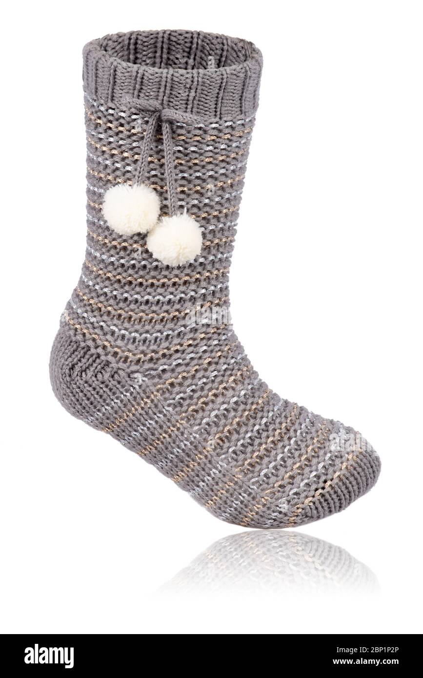 Winter warm santa socks Cut Out Stock Images & Pictures - Alamy