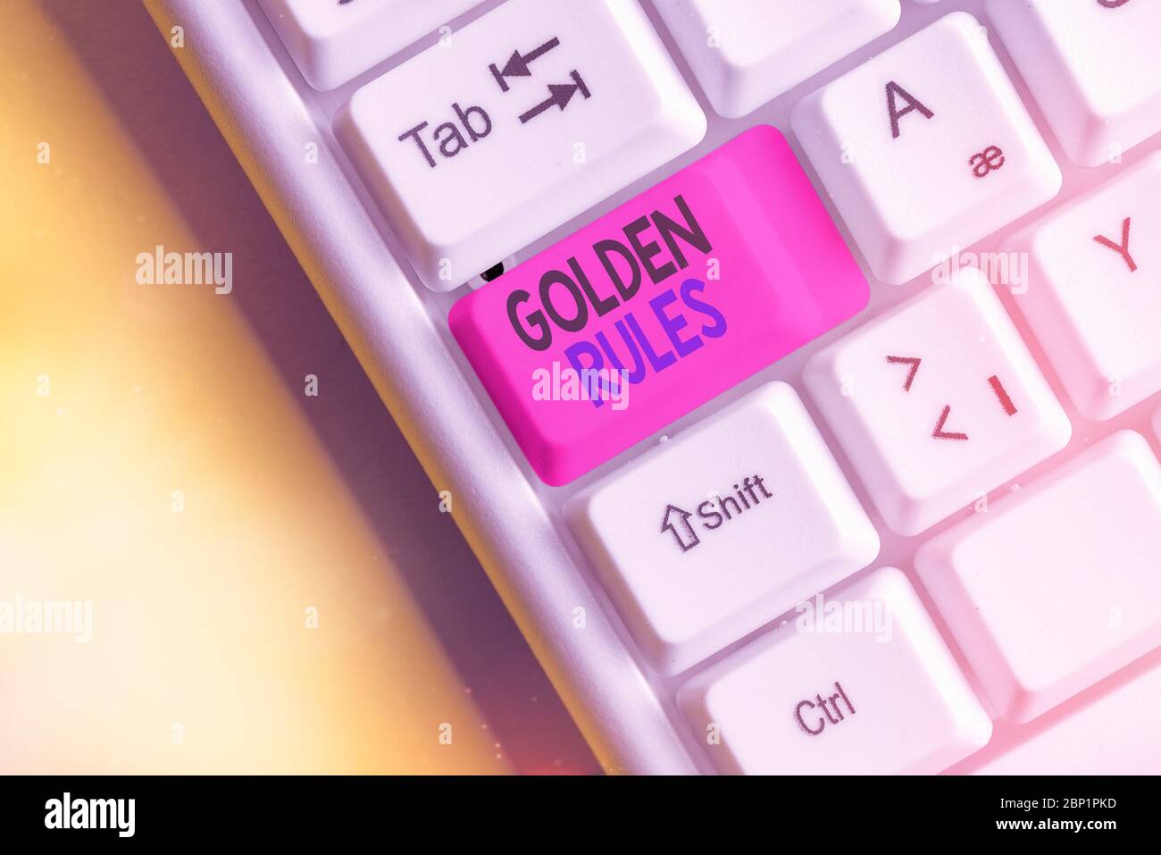 Word writing text Golden Rules. Business photo showcasing Basic ...