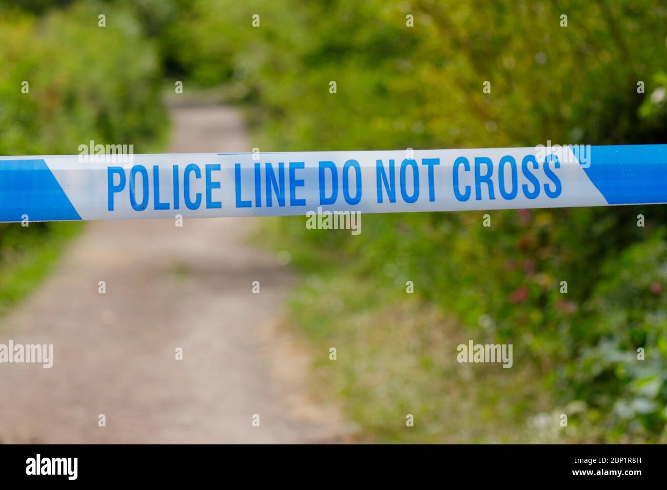 Police Marker Tape used to create a Police Cordon around a crime scen ...