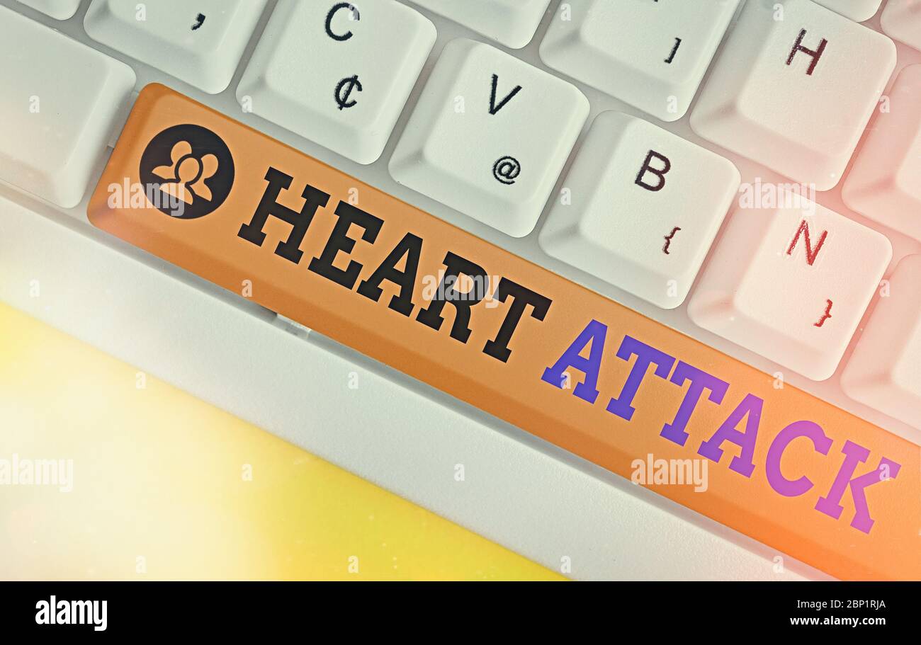 Conceptual hand writing showing Heart Attack. Concept meaning sudden ...