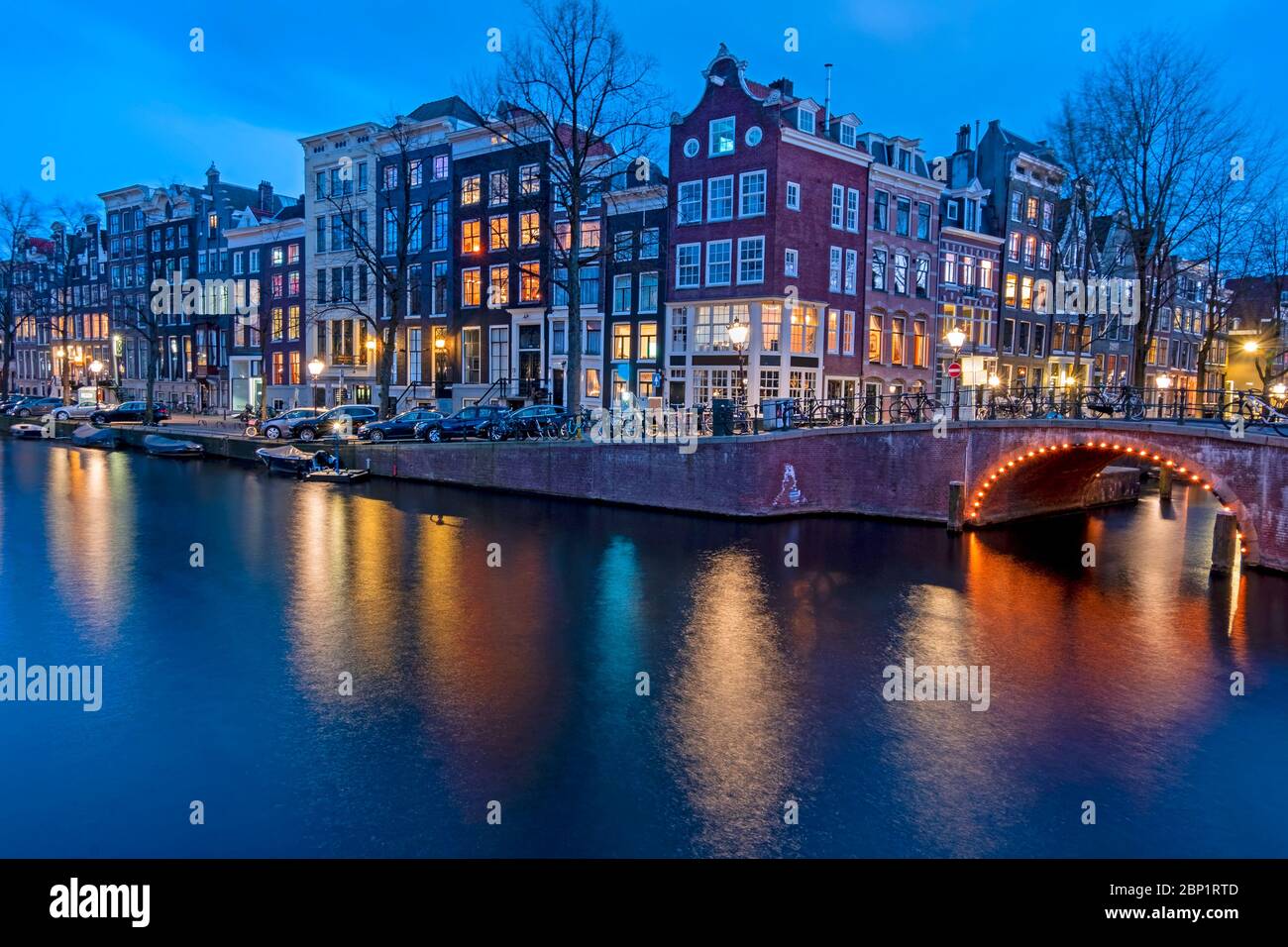 City scenic from Amsterdam in the Netherlands at sunset Stock Photo - Alamy