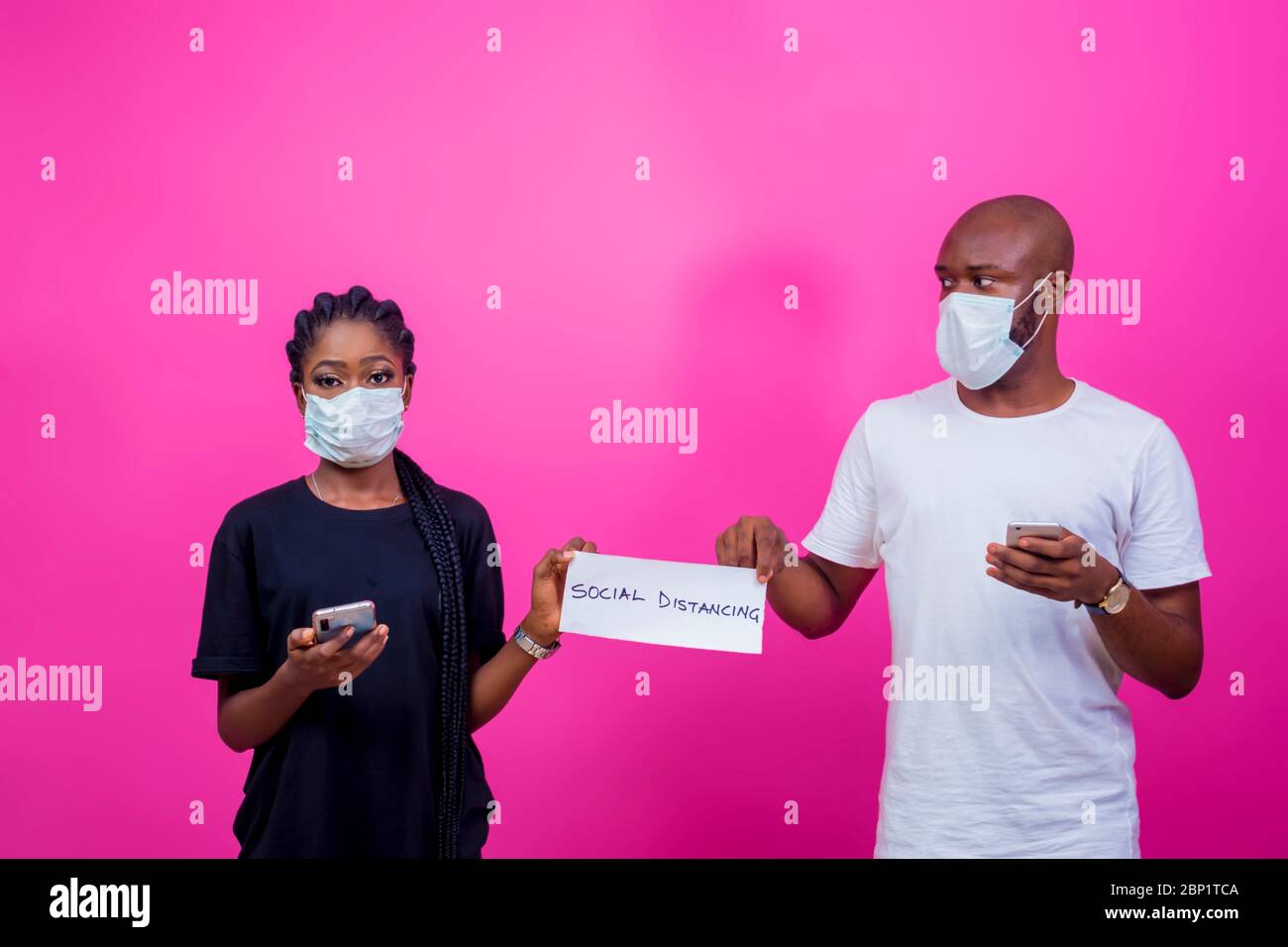 two young black people practicing and educating people on social ...