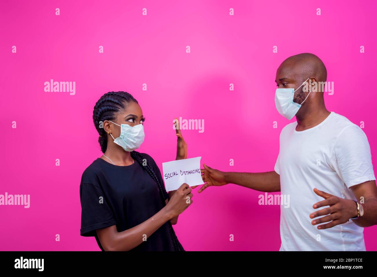 two young black people practicing and educating people on social ...