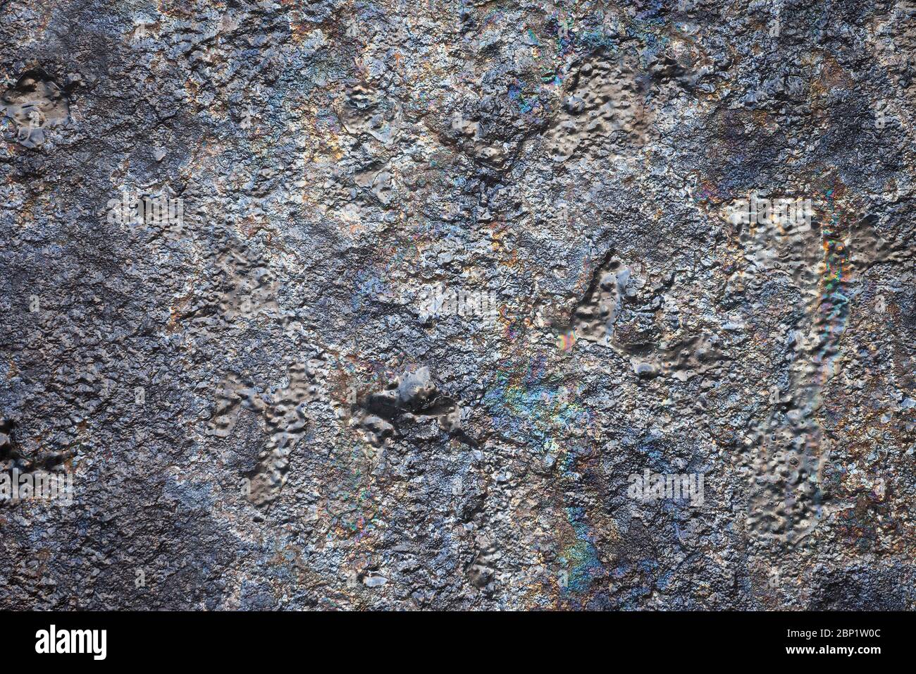 Rough metal texture backround, uneven molten metallic surface Stock ...