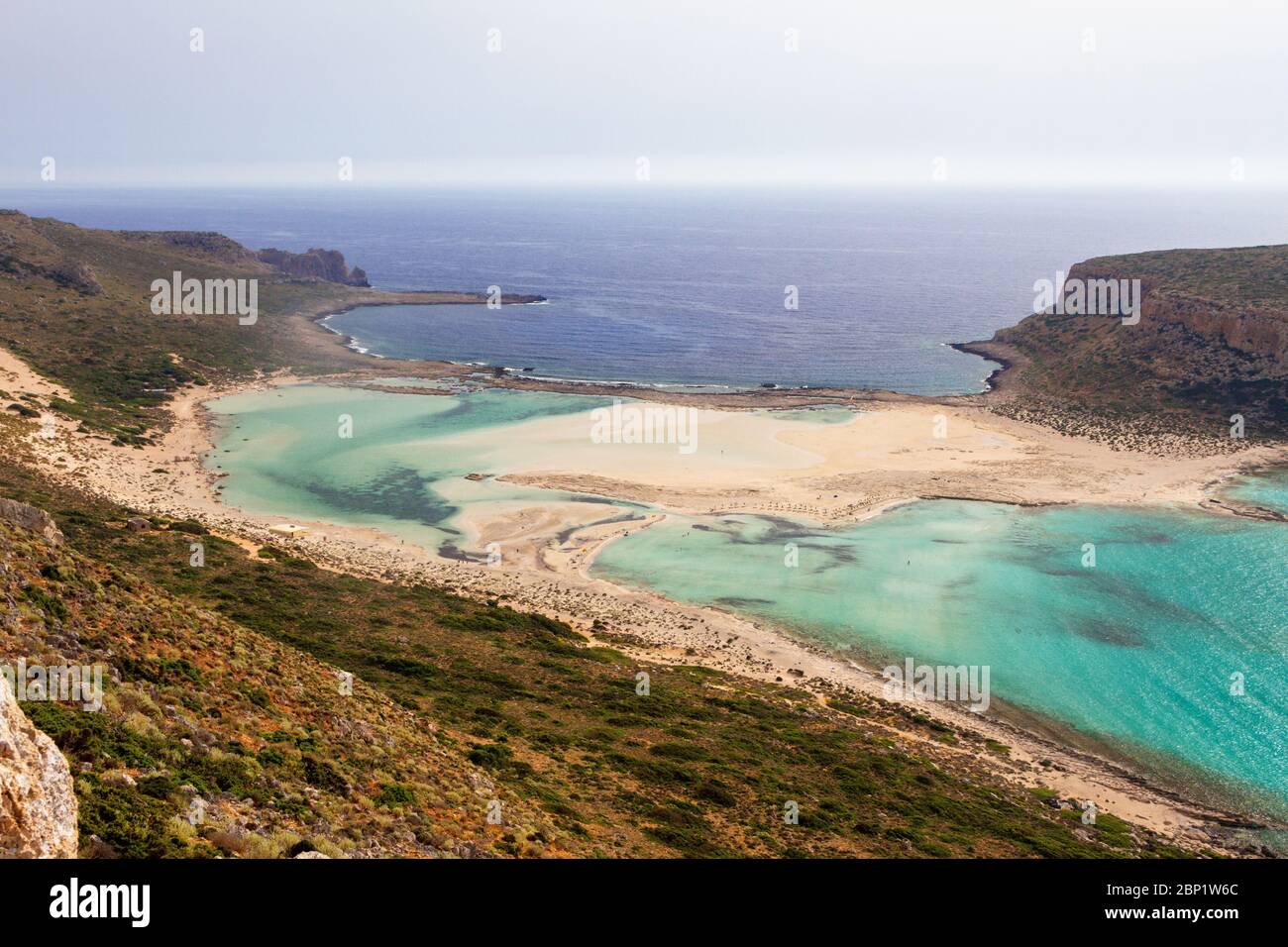Beach of Balos, in Chania region, Crete island, Greece, Europe Stock ...