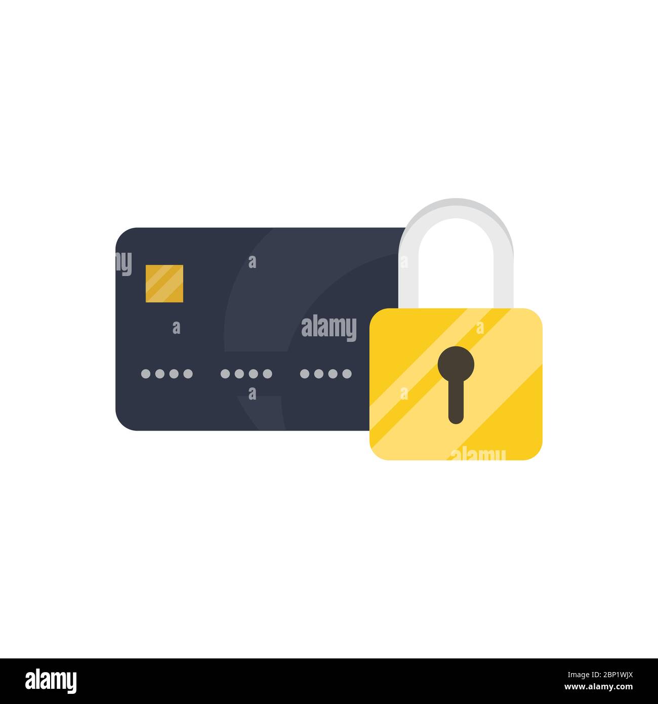 Credit Card Security vector icon symbol isolated on white background ...
