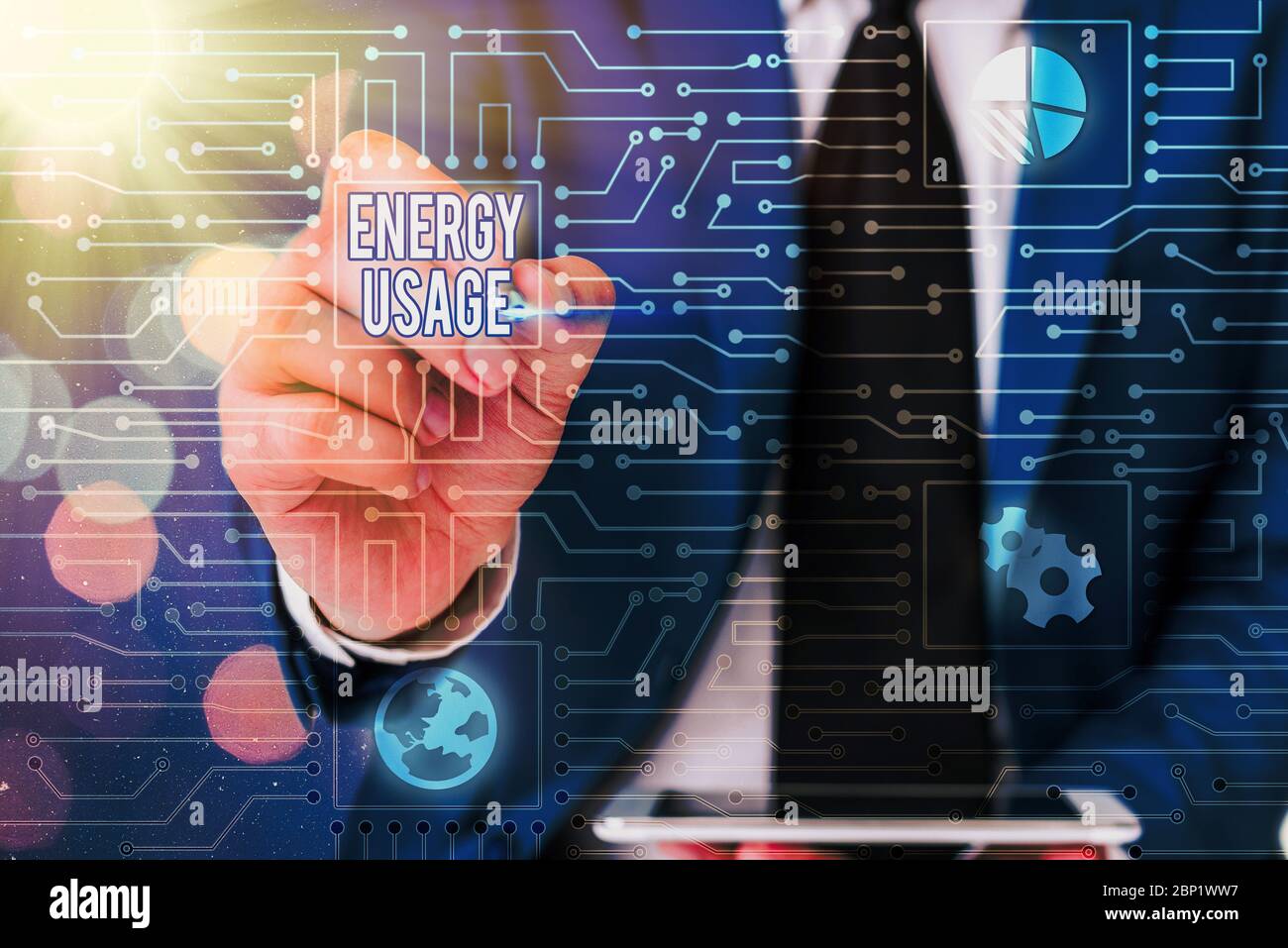 Word writing text Energy Usage. Business photo showcasing Amount of ...