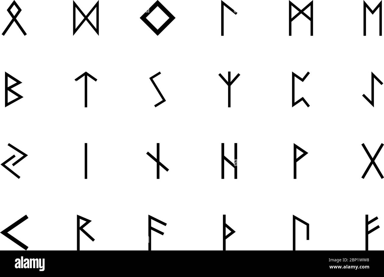 Rune vector vectors hi-res stock photography and images - Alamy