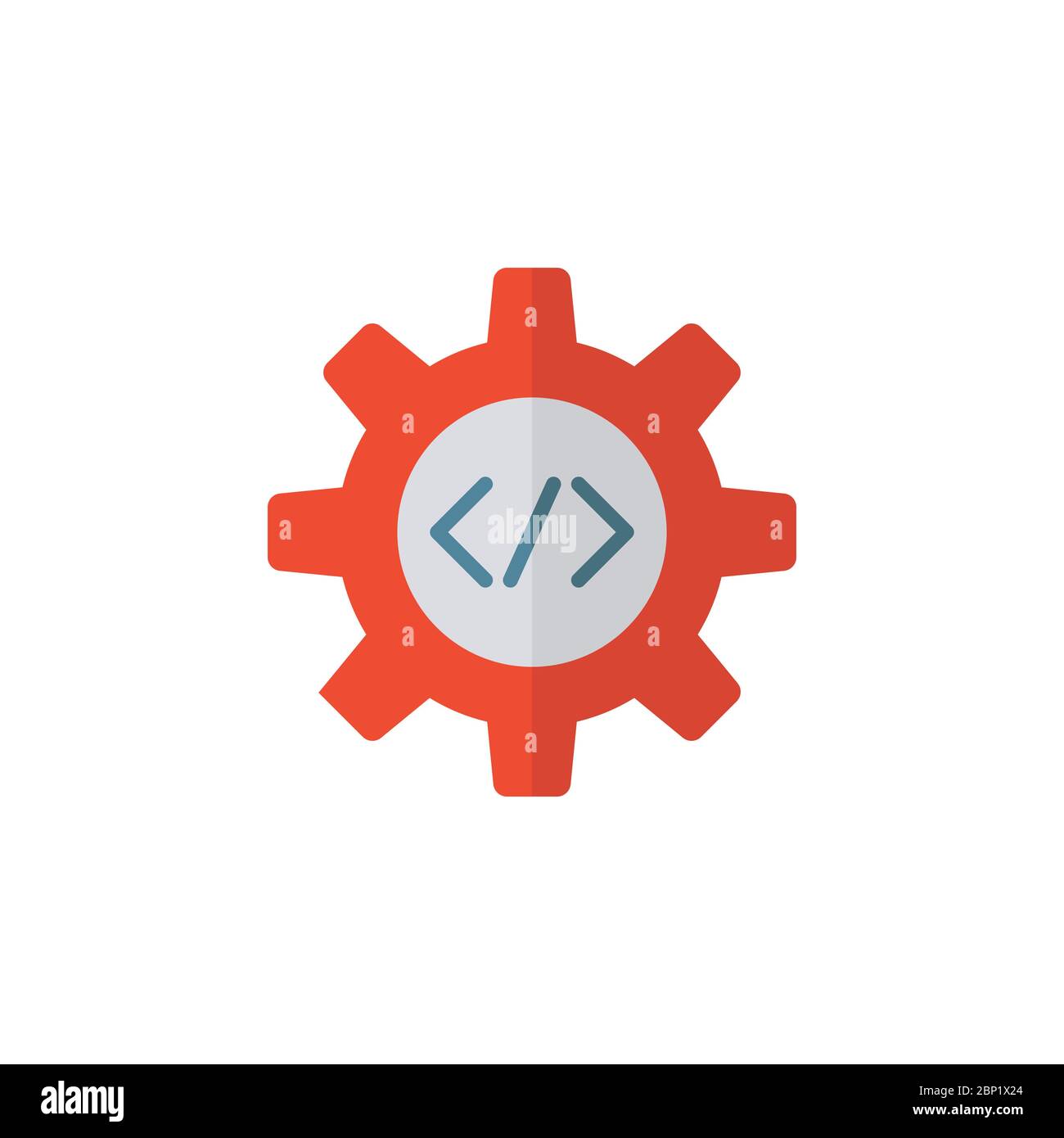 Custom Coding Symbol Programming Vector Icon Isolated On White Background Stock Vector Image