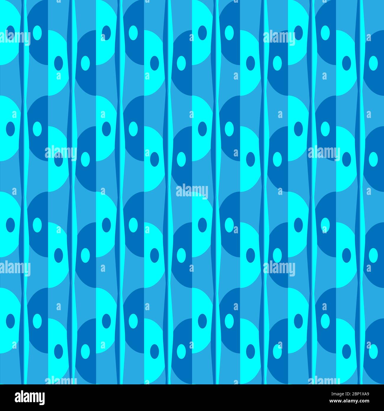 cute and funny light blue seamless pattern with semi circles Stock ...