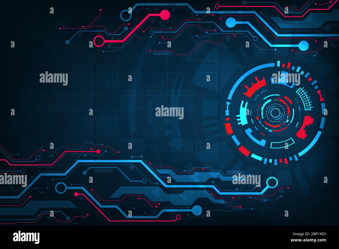 Vector background in the concept of technology Stock Vector Image & Art ...