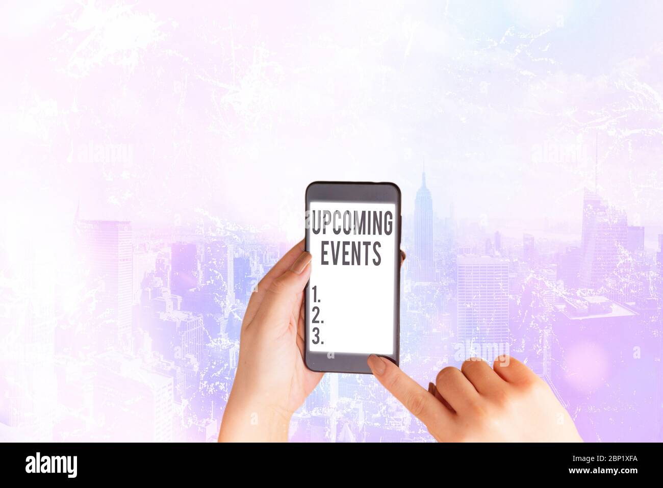 Word writing text Upcoming Events. Business photo showcasing thing that ...