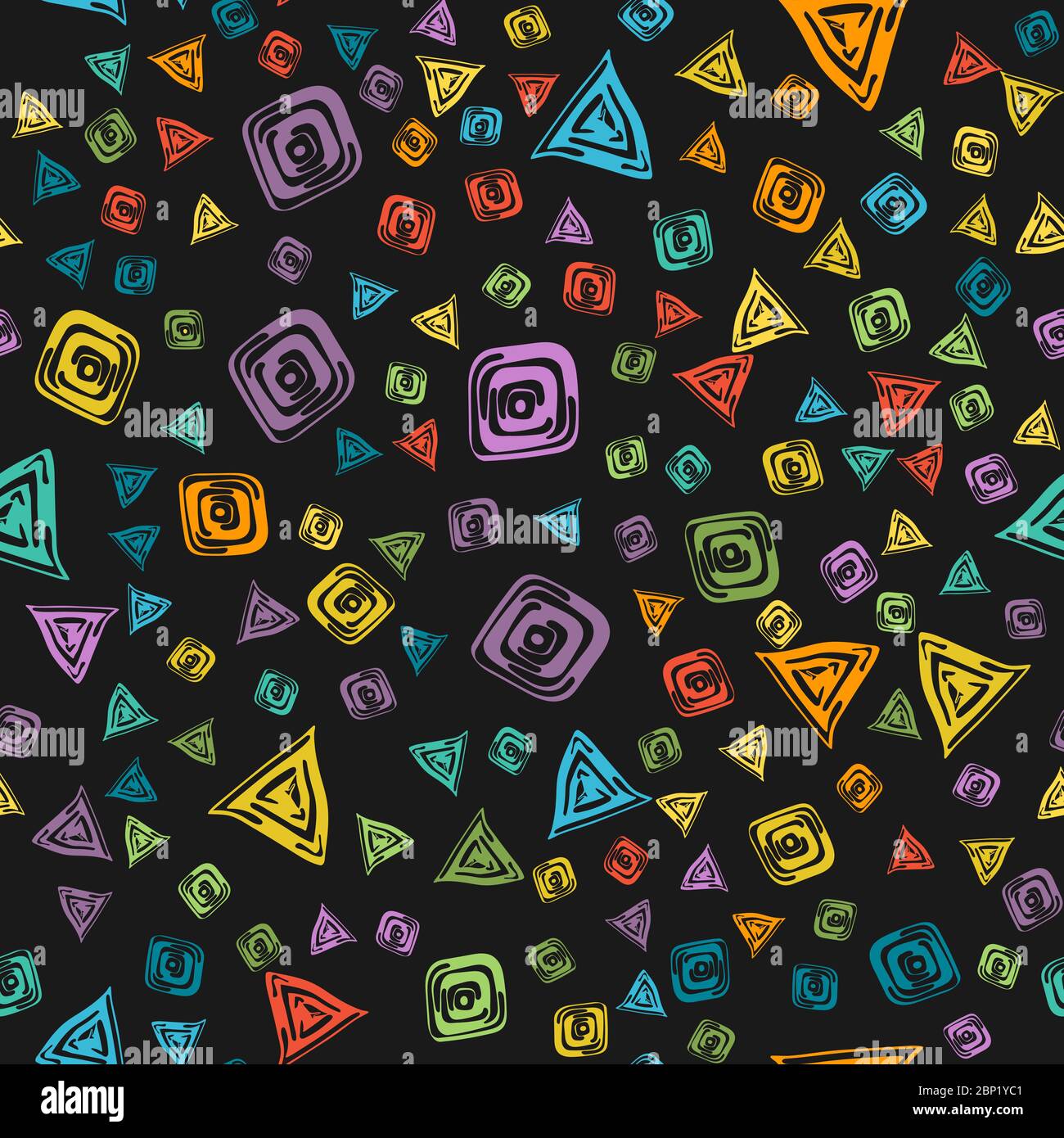 Vector seamless color pattern of arbitrary shapes for background ...