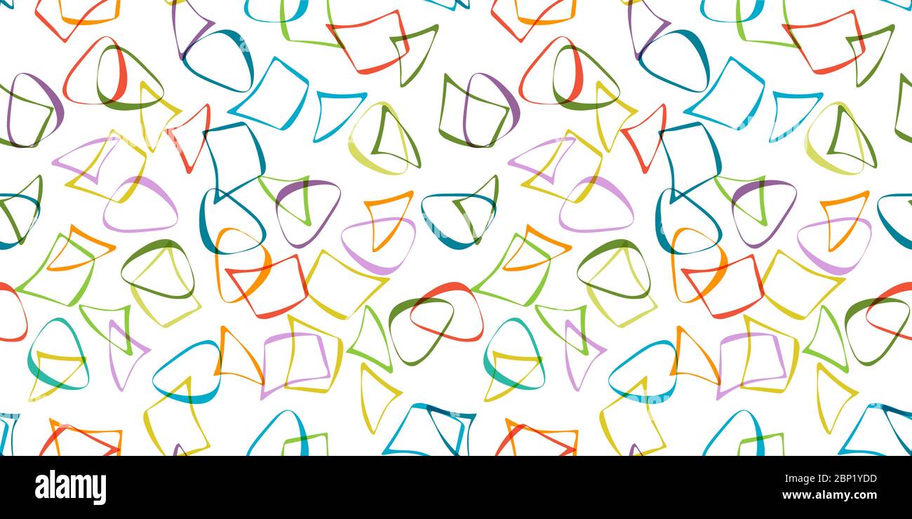 Seamless vector color pattern of arbitrary geometric shapes for texture ...