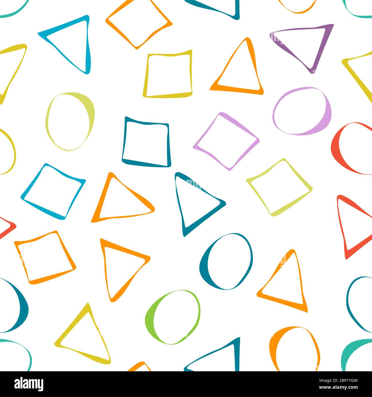 Seamless vector color pattern of arbitrary geometric shapes for texture ...