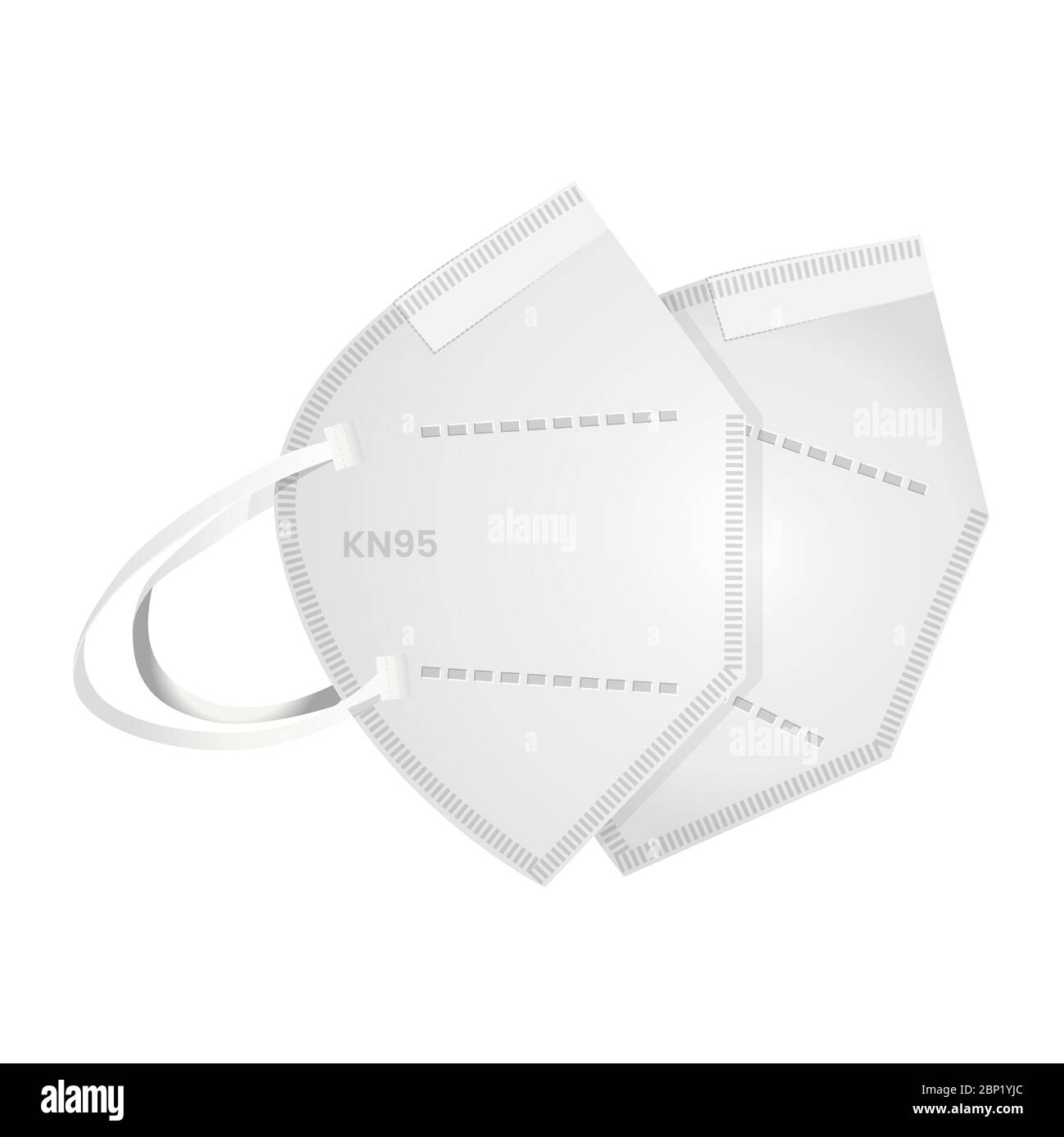 Respiratory Protective Mask - KN95 - Icon as EPS 10 File Stock Vector ...