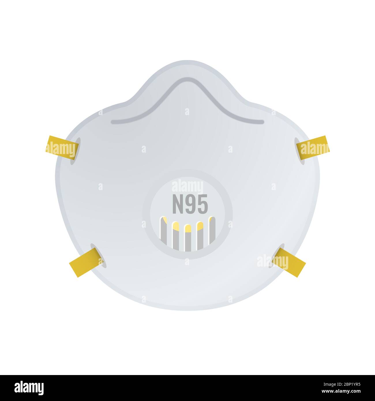 Respiratory Protective Mask - N95 - Icon as EPS 10 File Stock Vector ...