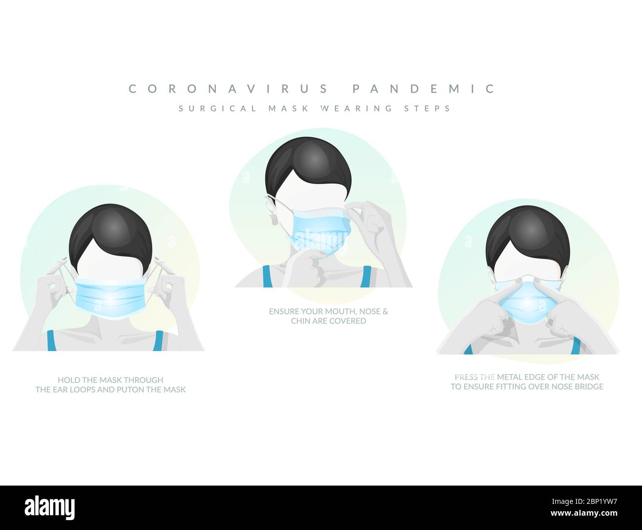 Mandatory wearing of masks Stock Vector Images - Alamy