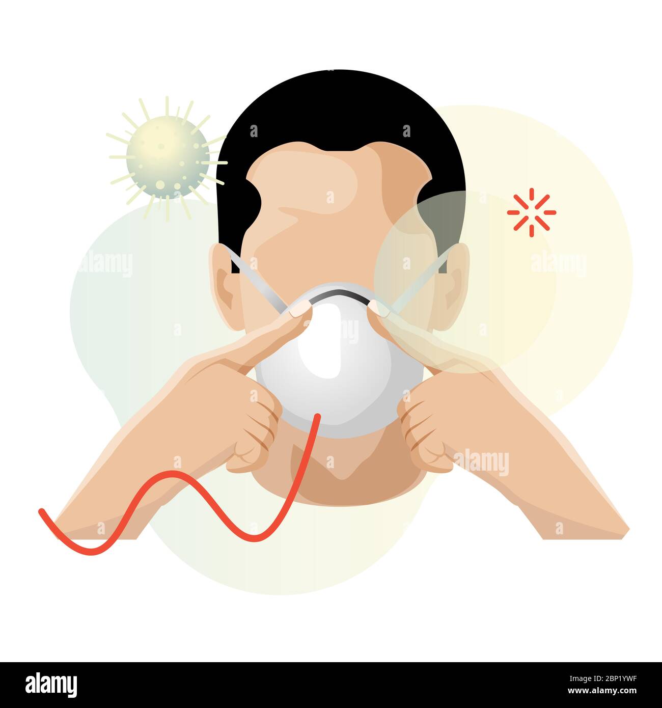 Mandatory to wear Protective Face Mask - Icon as EPS 10 File Stock ...