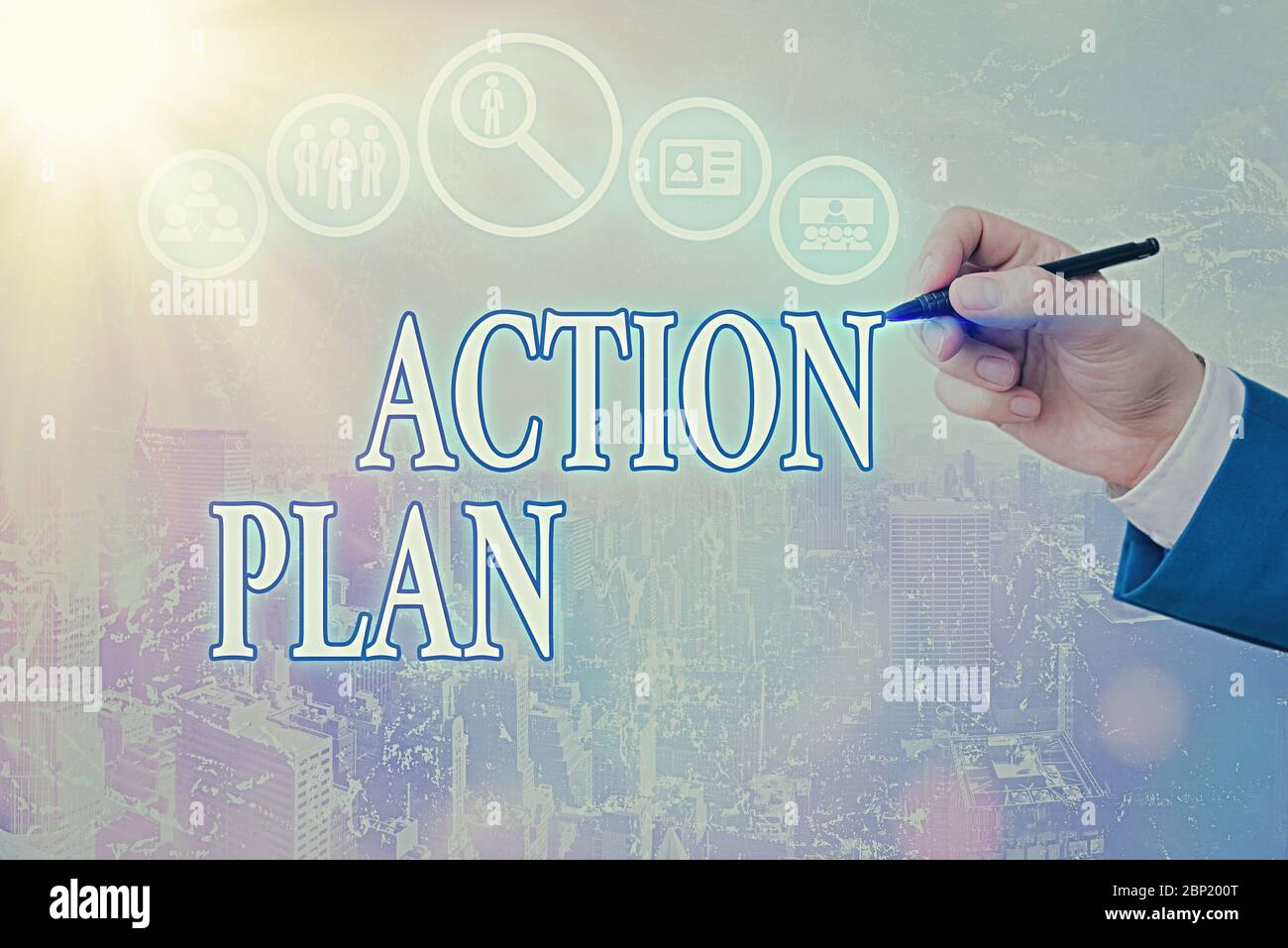 Conceptual hand writing showing Action Plan. Concept meaning proposed ...