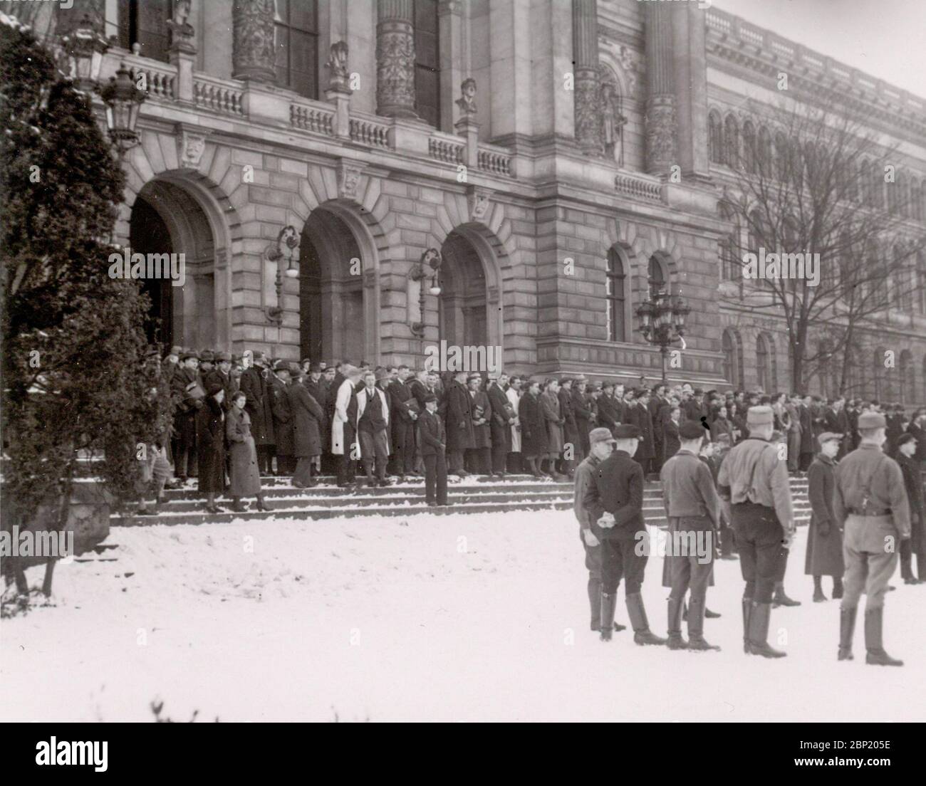 Rally in front of the University of Berlin Heinrich Hoffmann ...