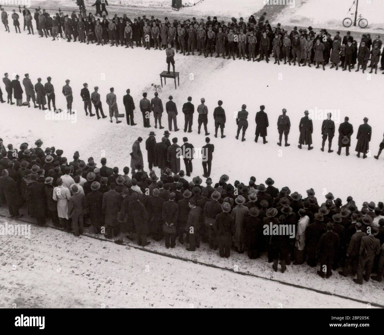 Rally in front of the University of Berlin Heinrich Hoffmann ...