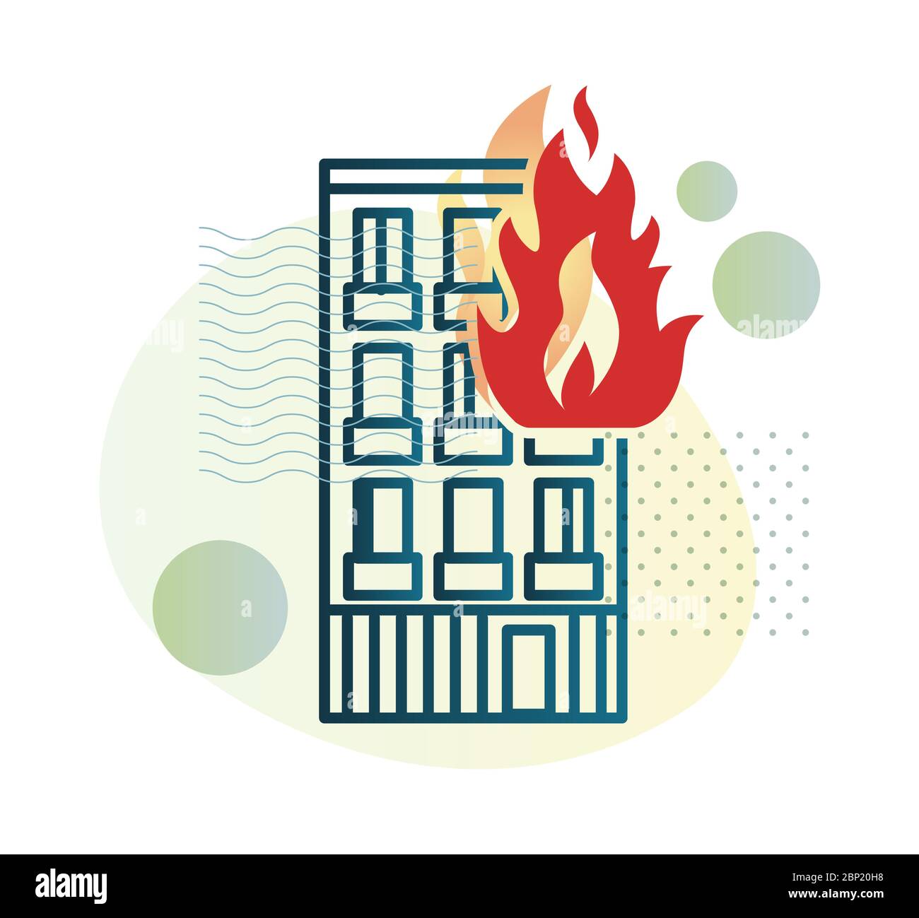 High rise disaster Stock Vector Images - Alamy