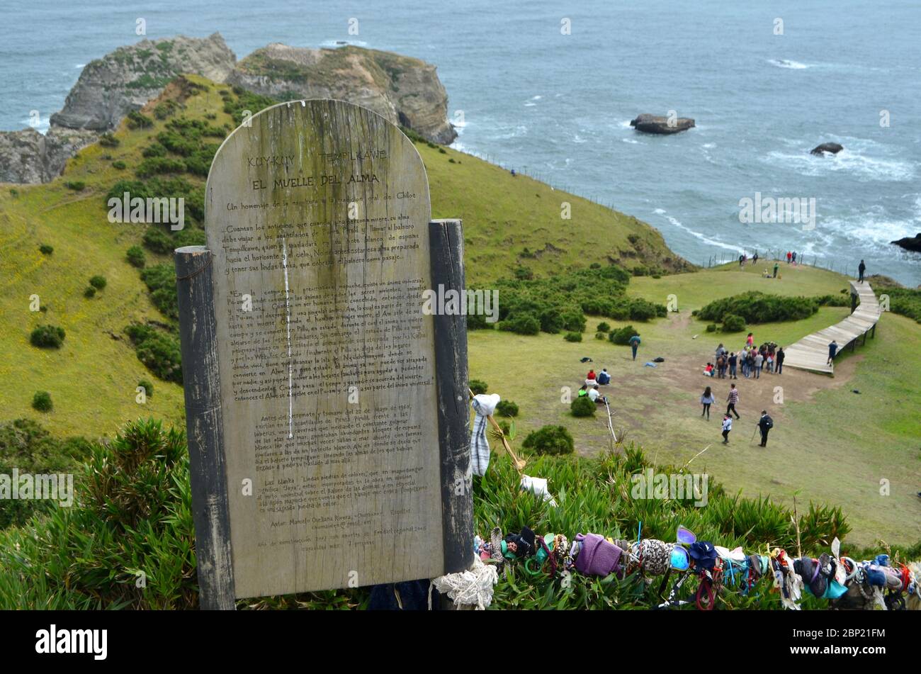 Viewpoint of the Muelle del Alma. Chile Island, Chile Stock Photo - Alamy