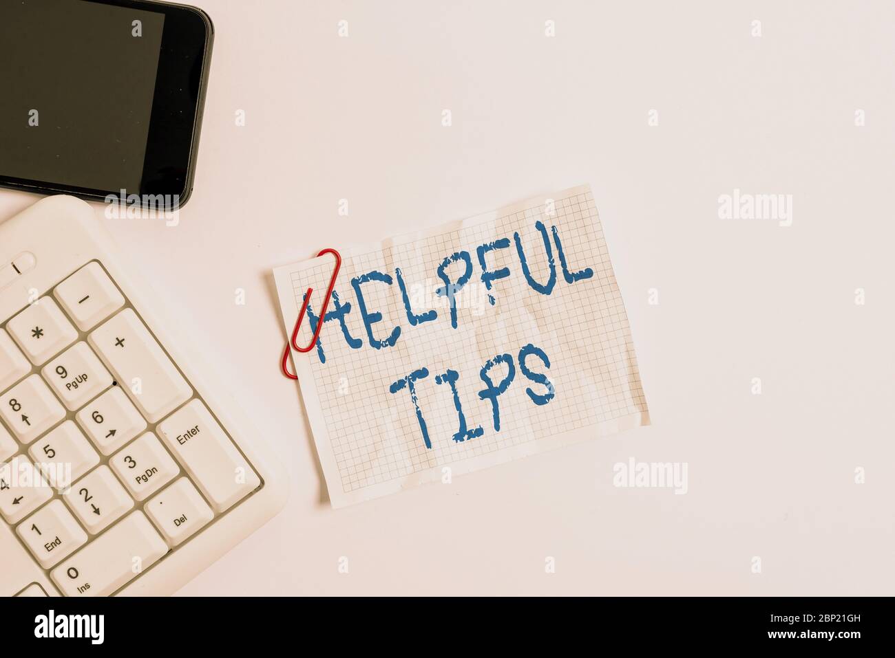 Handwriting text Helpful Tips. Conceptual photo advices given to be ...