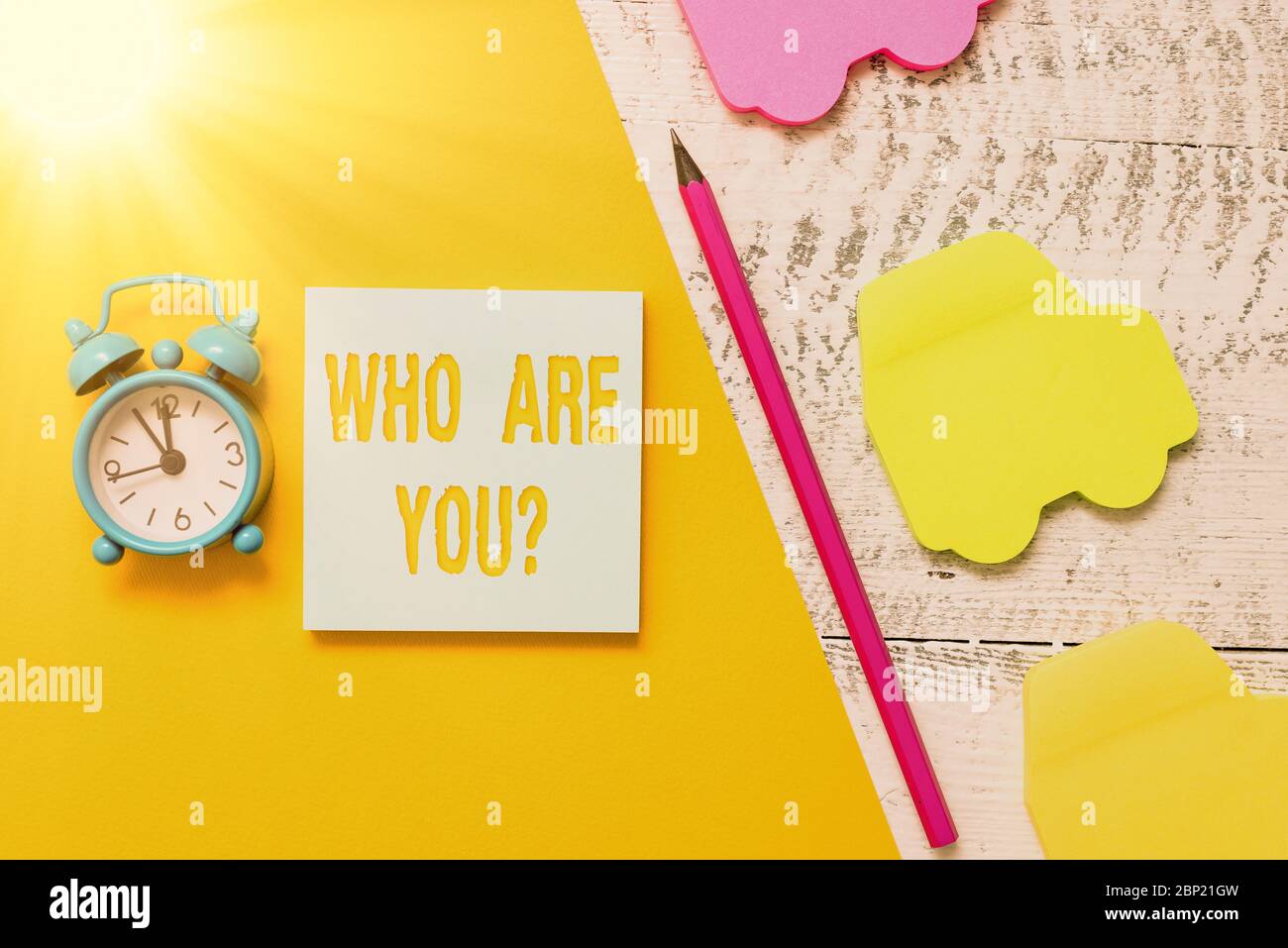 Text sign showing Who Are You Question. Business photo showcasing ...