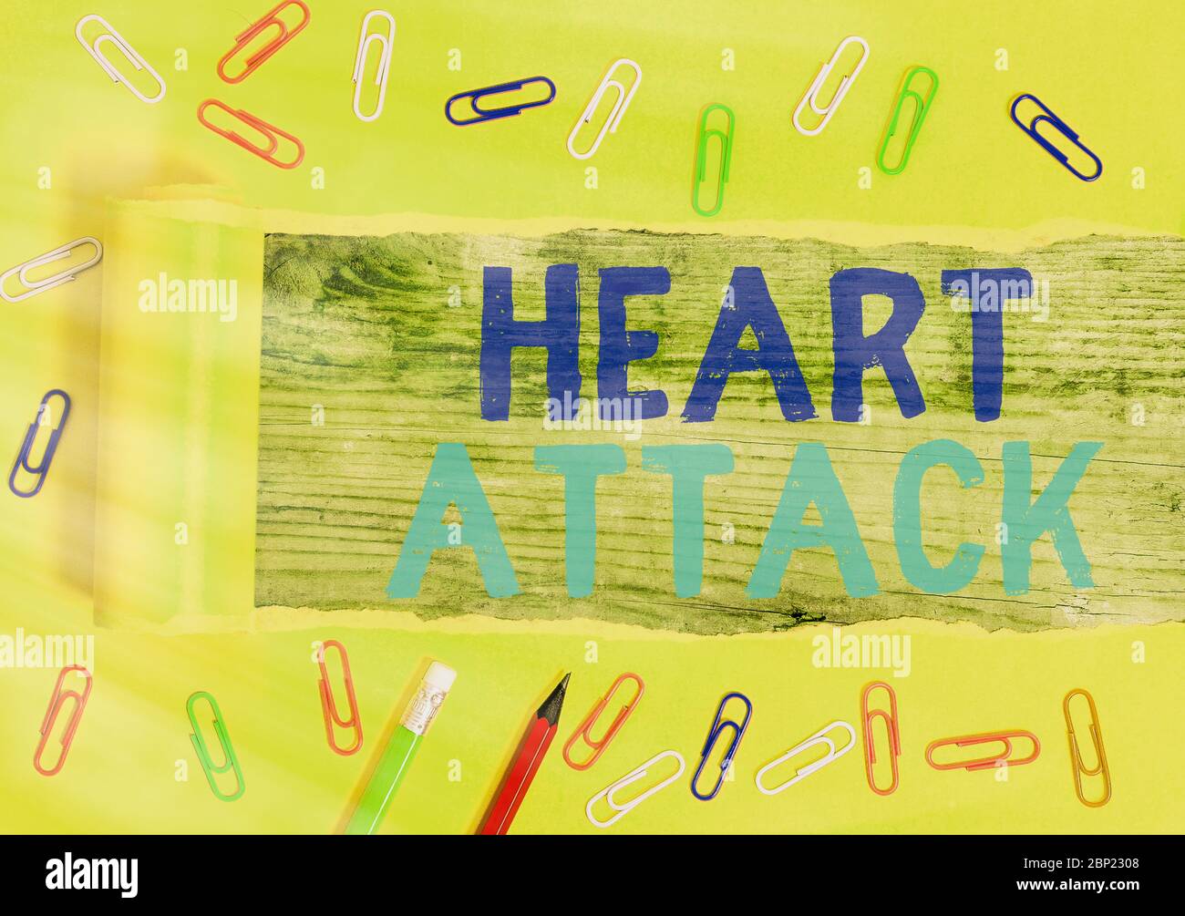 Writing note showing Heart Attack. Business concept for sudden ...