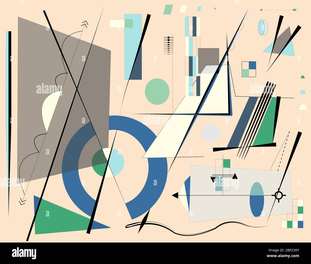 Kandinsky blue Stock Vector Images - Alamy