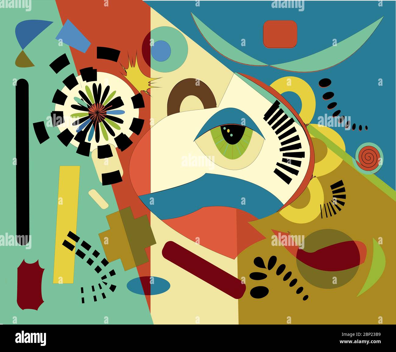 Abstract colorful background ,fancy geometric and curved shapes blue ...