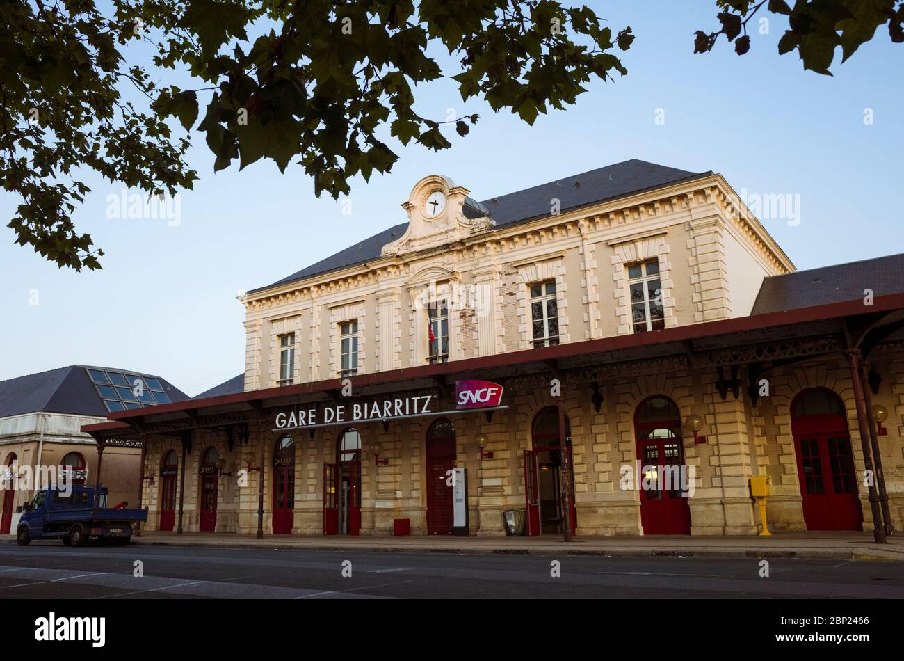 Biarritz, French Basque Country, France - July 19th, 2019 : Main facade ...