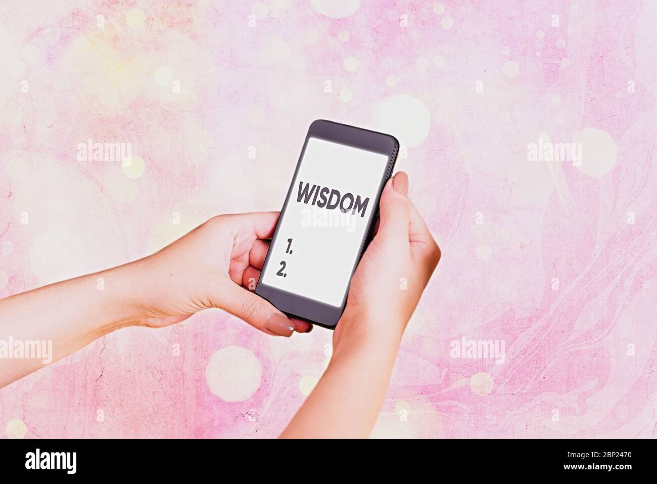 Writing note showing Wisdom. Business concept for quality having ...