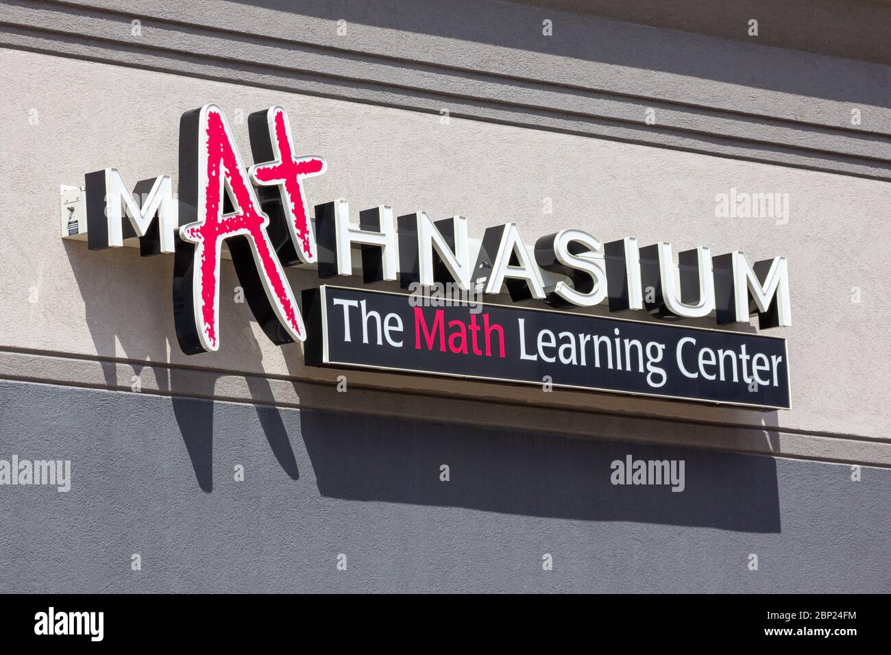 HUDSON, WI/USA - April 26, 2020: Mathnasium Learning Center exterior ...
