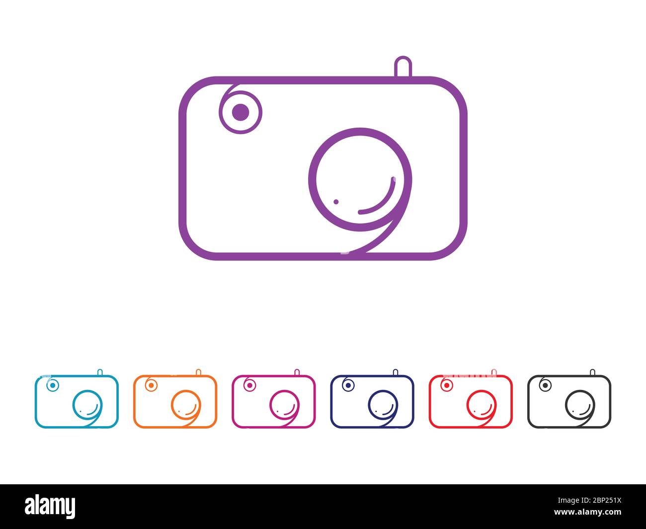 Web icon Illustration of Camera Flat Icon Design , Snapshot Symbol ...