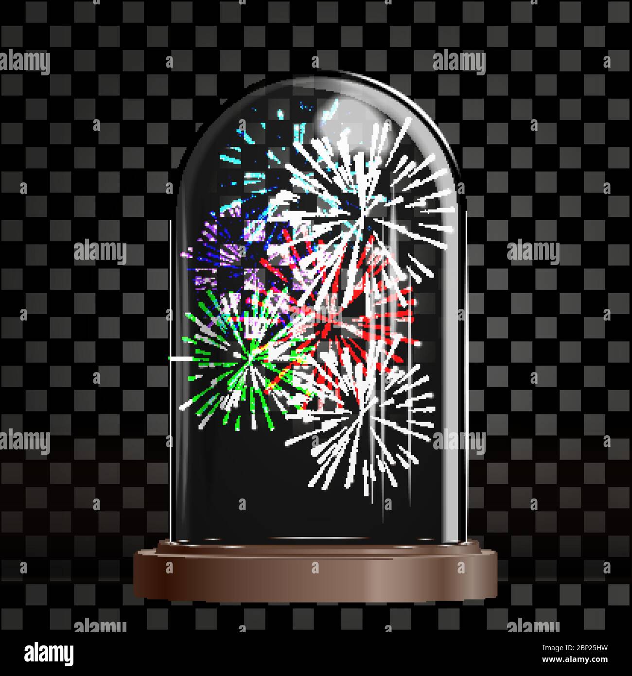 Abstract fireworks background glowing in Stock Vector Images - Alamy