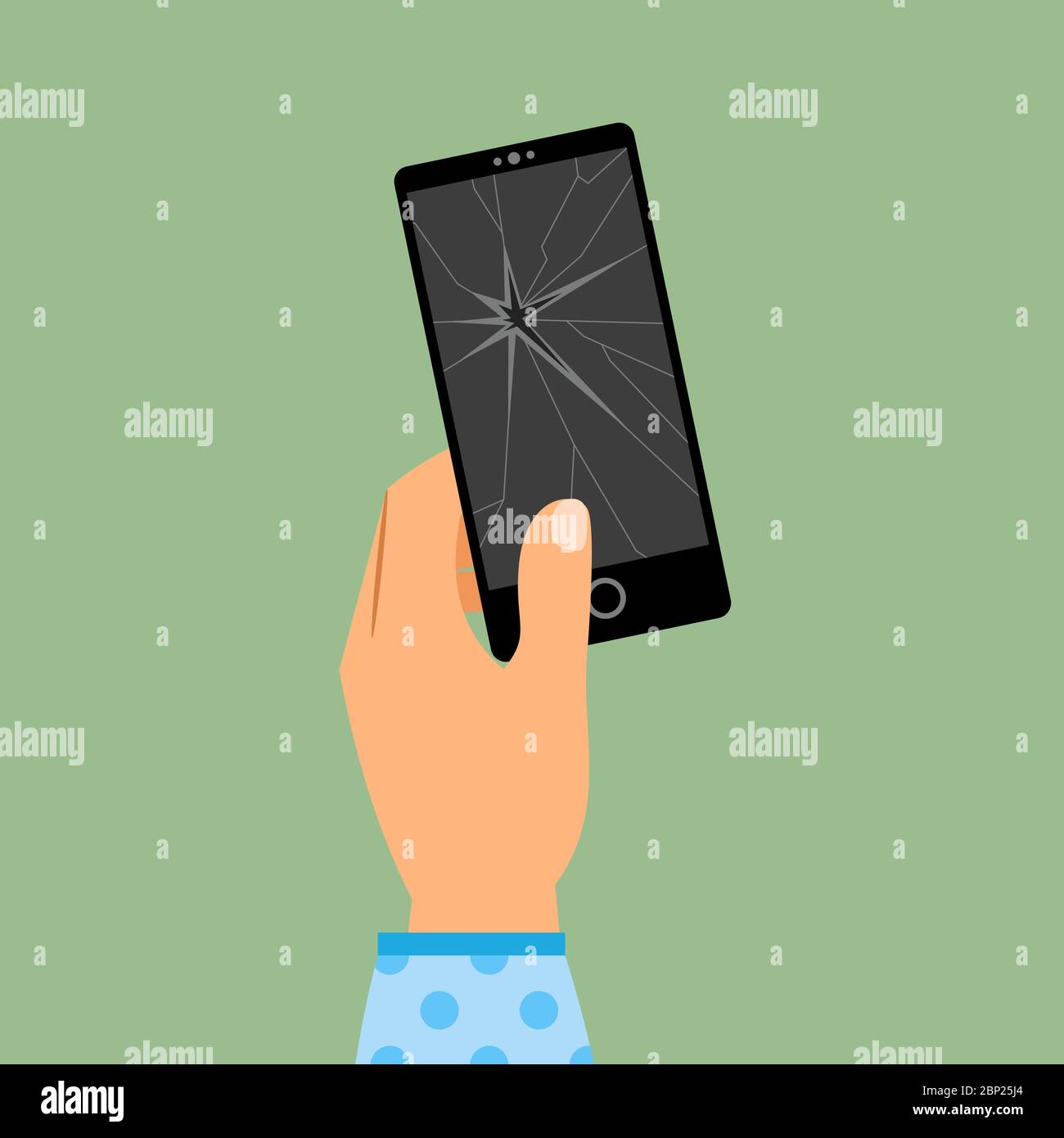 Screen smashed Stock Vector Images - Alamy