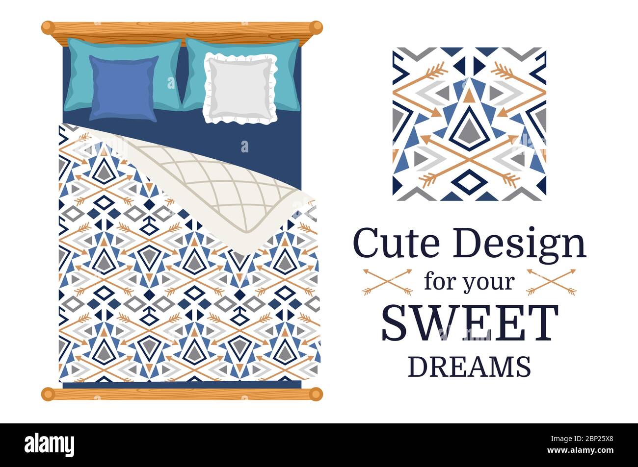 Summer bed linen Cut Out Stock Images & Pictures - Alamy